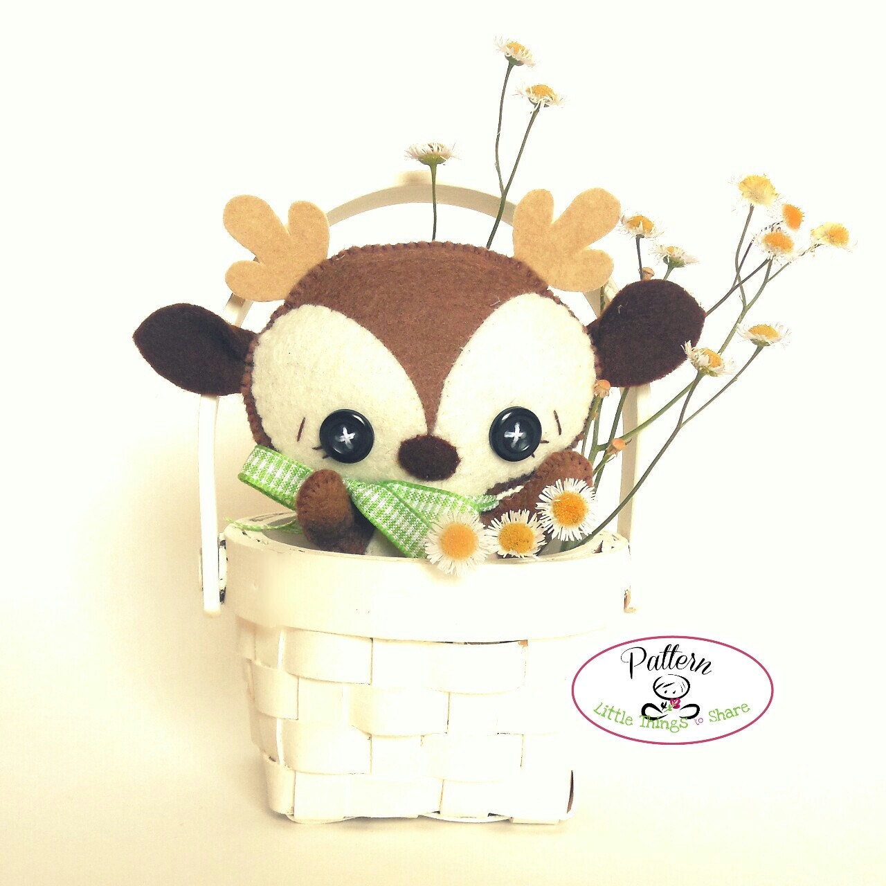 Brown Deer PDF pattern-Woodland animal toy-DIY-Nursery | Etsy