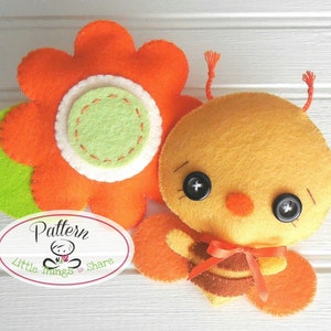 Garden Bugs Set of Three PDF Sewing Pattern-ladybug-bumble Bee ...