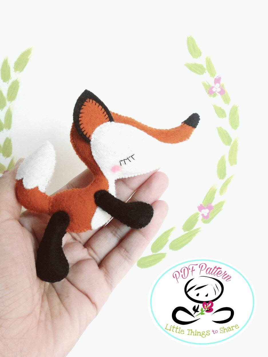 Dreamy Fox PDF Sewing Pattern-diy-little Fox Toy | Etsy