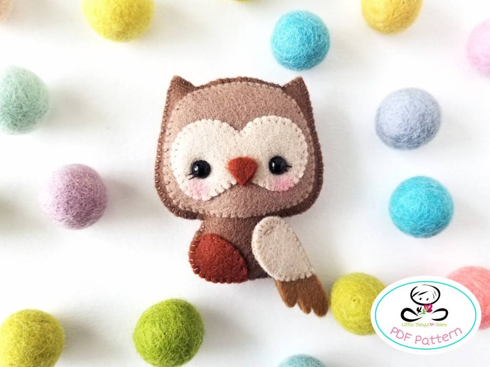 Baby Owl PDF Pattern Instant Download Woodland Animals - Etsy