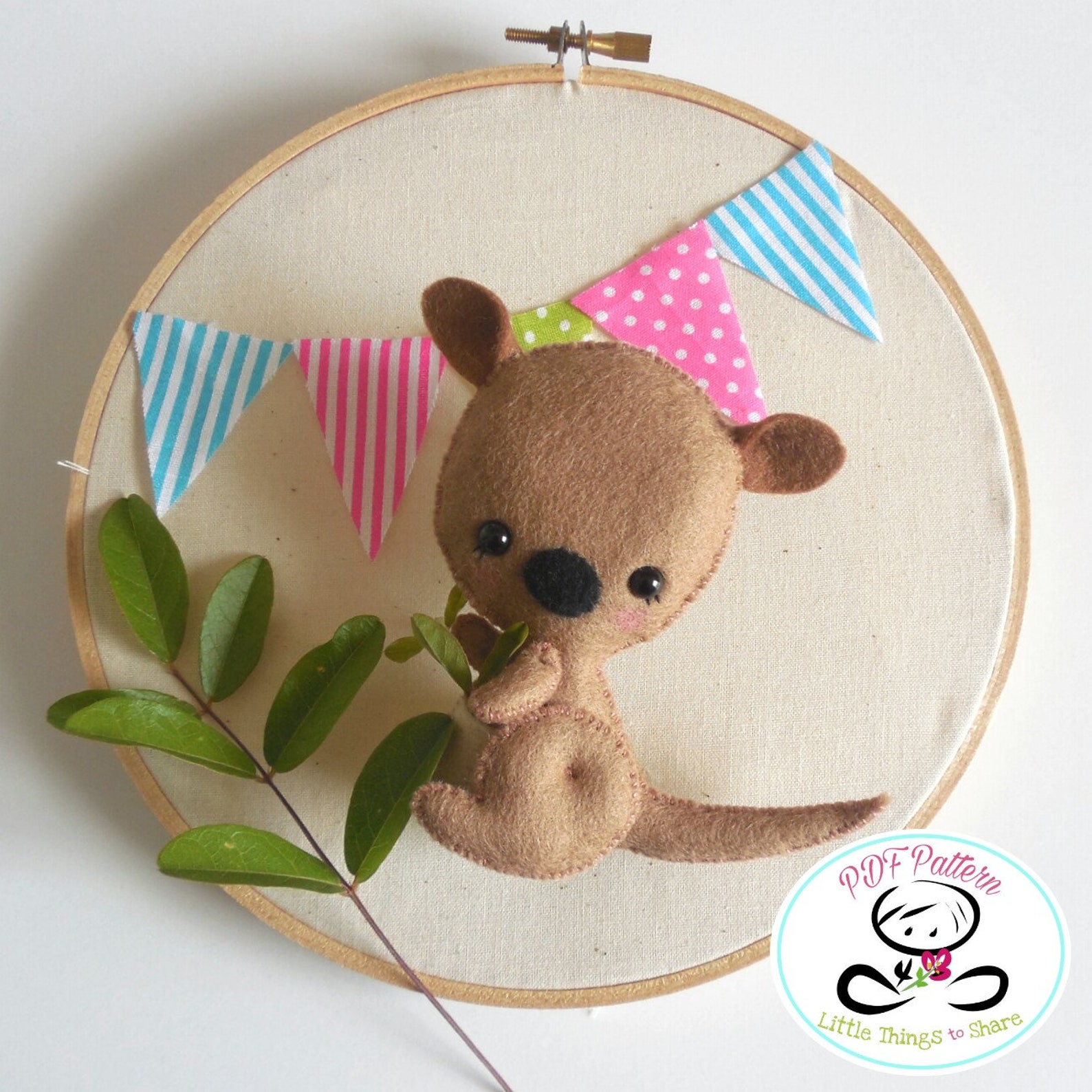 Baby Kangaroo PDF Sewing Pattern-diy-kangaroo Toy - Etsy Australia