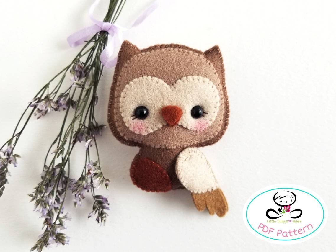 Baby Owl PDF Pattern Instant Download Woodland Animals | Etsy