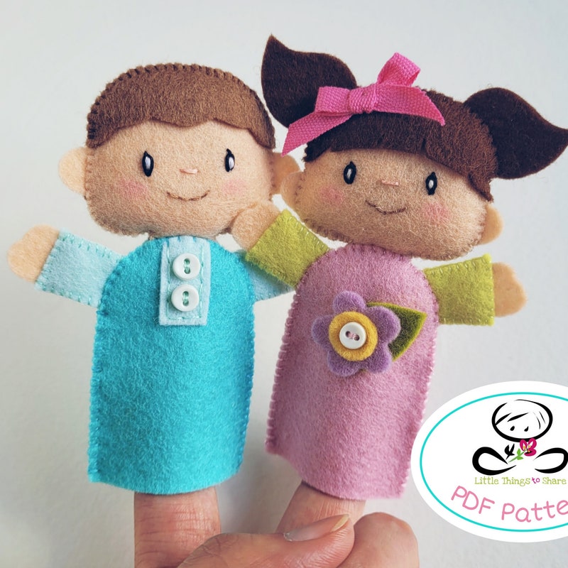 Family Finger People Puppets - Etsy