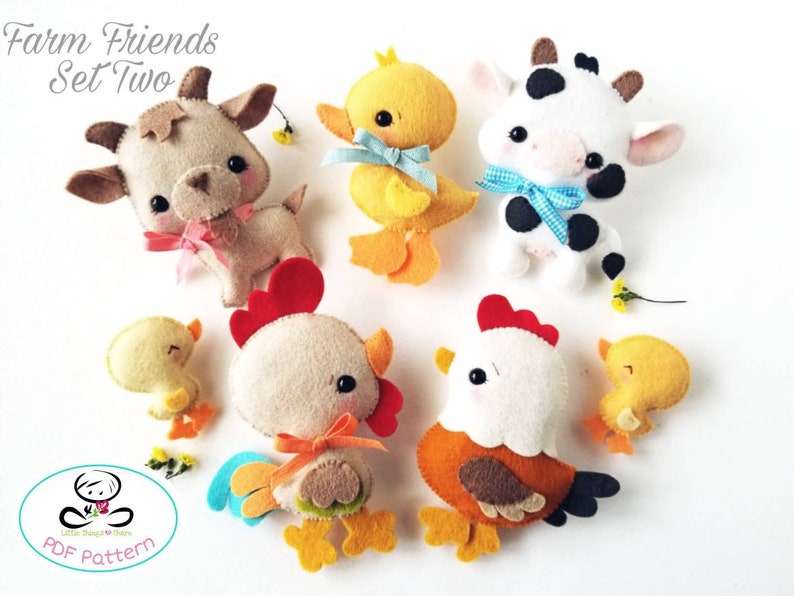 Fluffy Chicken PDF Sewing Pattern-diy-felt Chick Toy - Etsy