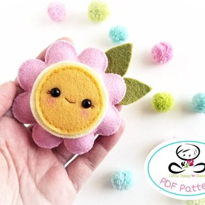 Garden Flower-pdf Sewing Pattern-diy-felt Flower-toy Pattern-cute ...