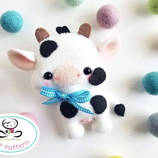 Felt Cow Pattern - Etsy