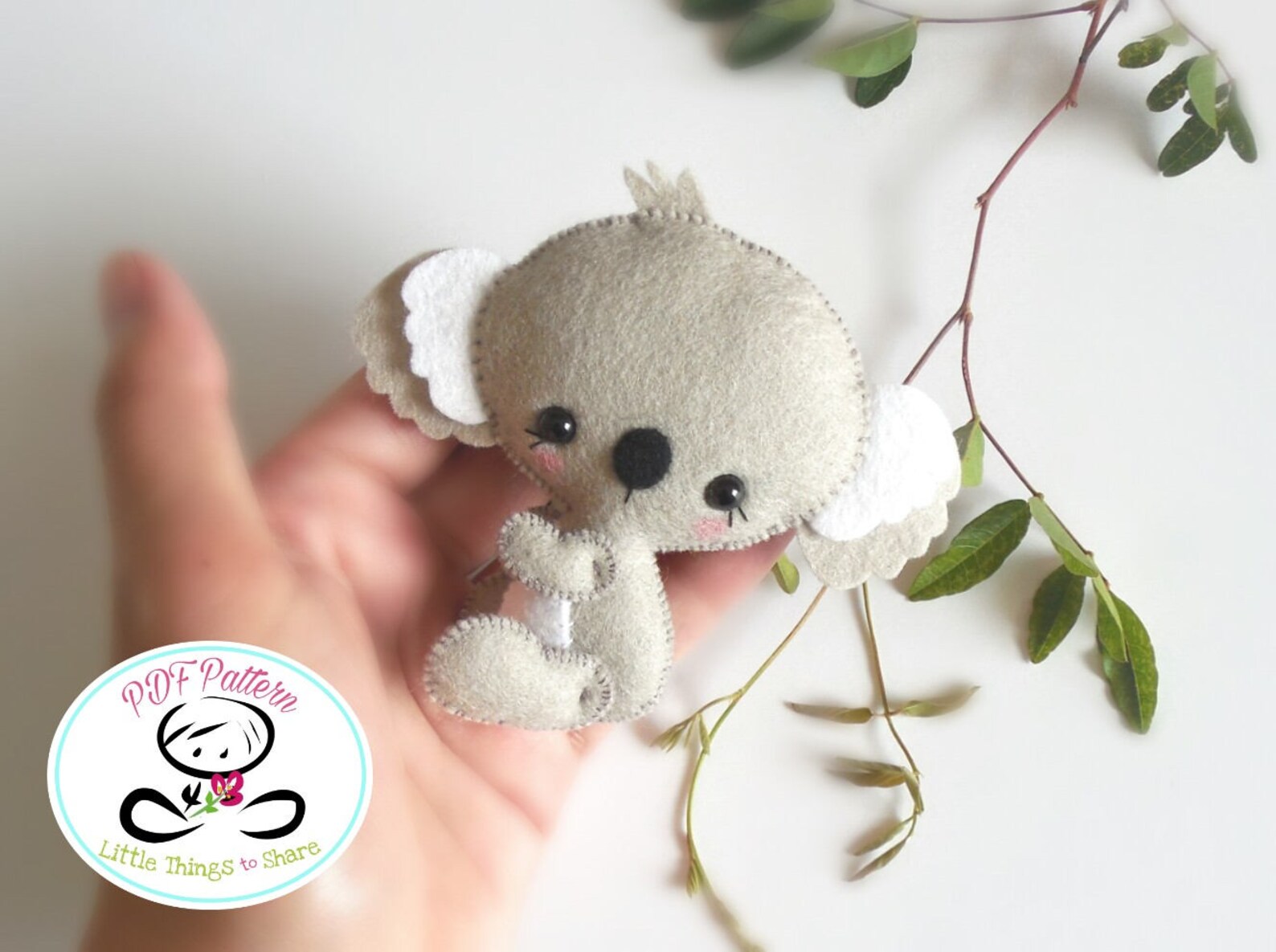 Baby Koala PDF sewing pattern-DIY-Koala bear toy | Etsy