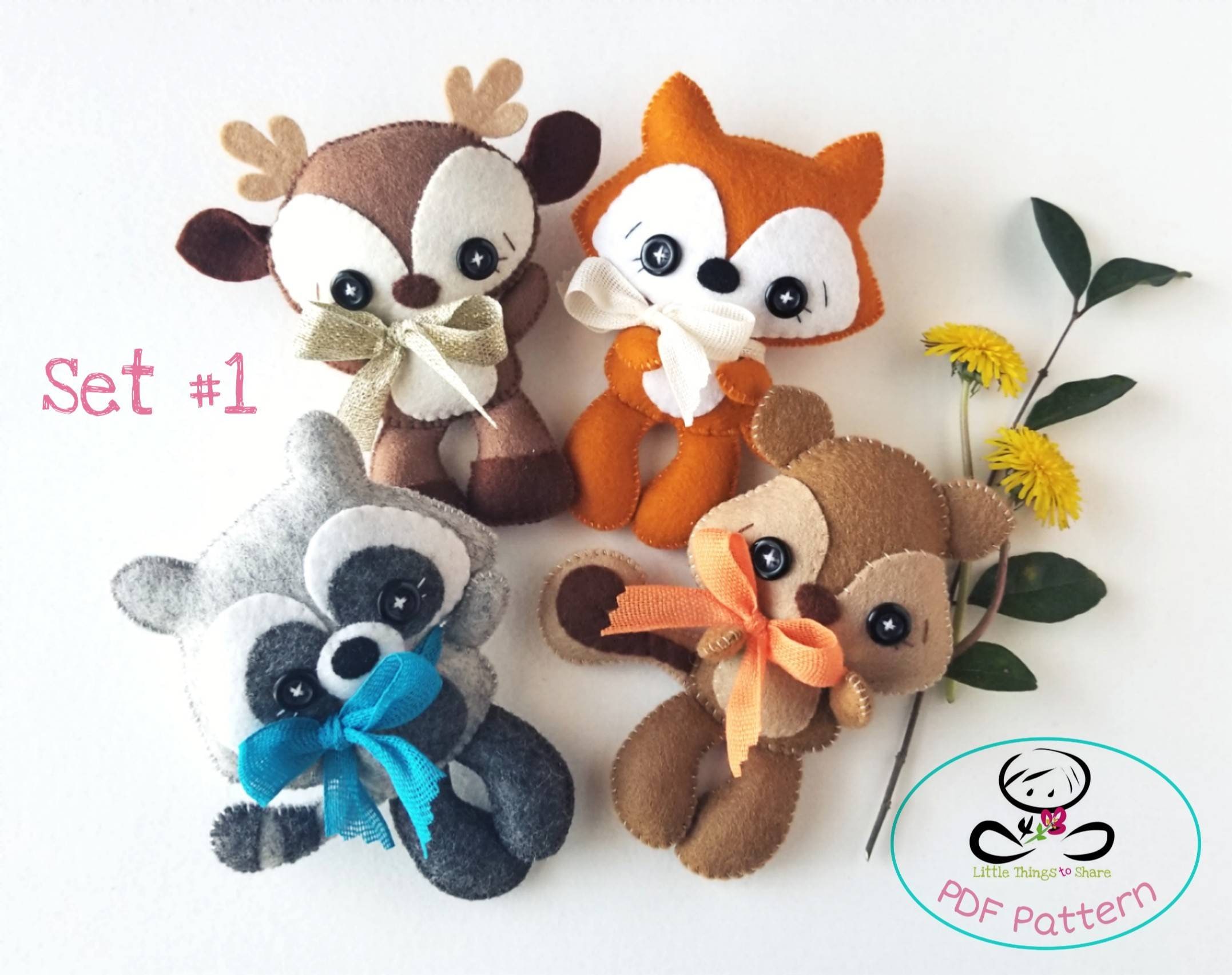 Autumn the Moose PDF Pattern, Baby Moose Plushie, DIY Project, Woodland ...