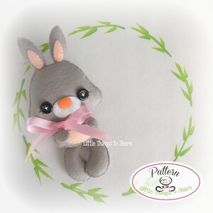 Spring the Bunny-pdf Pattern-easter Bunny-diy-nursery Decor-instant ...