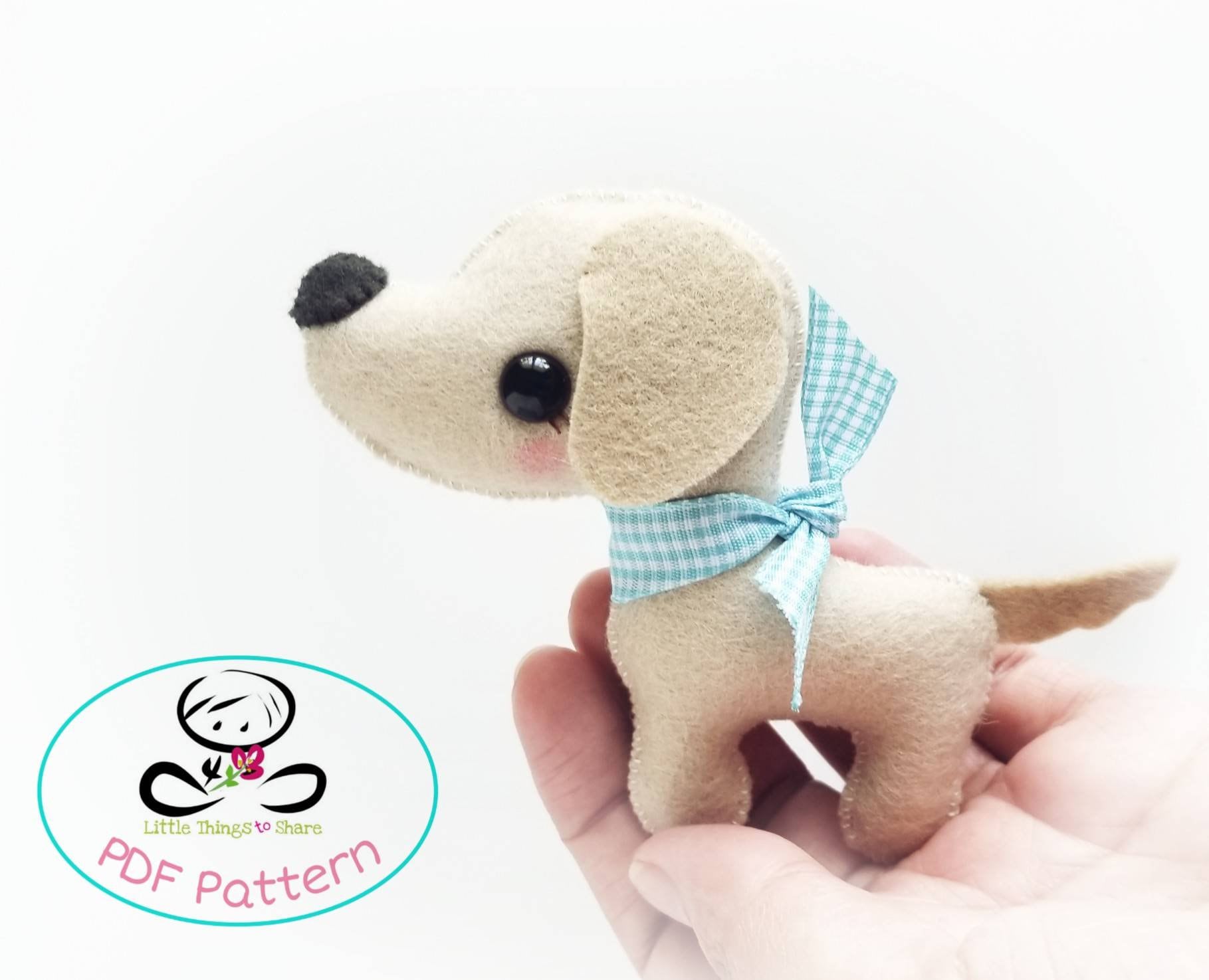 Sandy the Labrador Puppy-pdf Pattern-cute Lab Dog-diy | Etsy