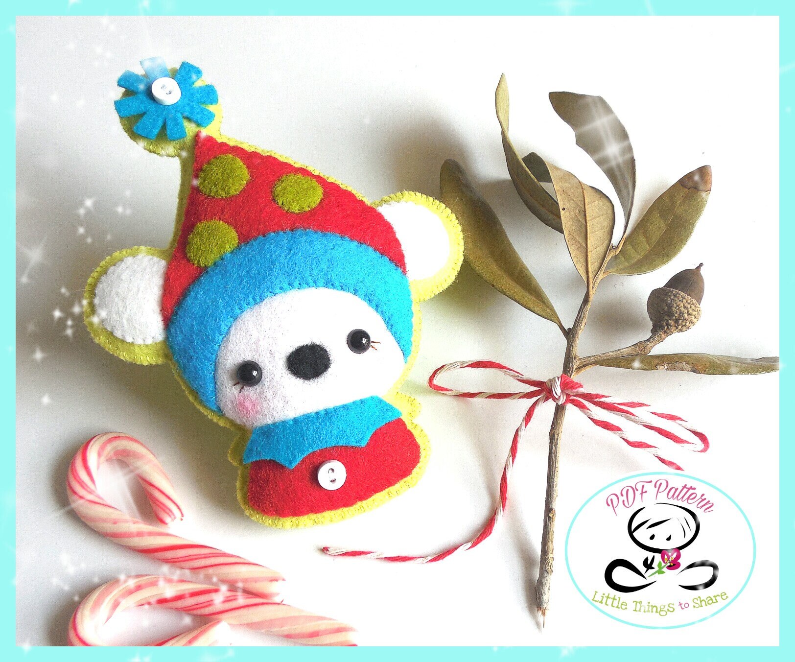 Christmas Critters-ornament Patterns-set of Three-diy | Etsy