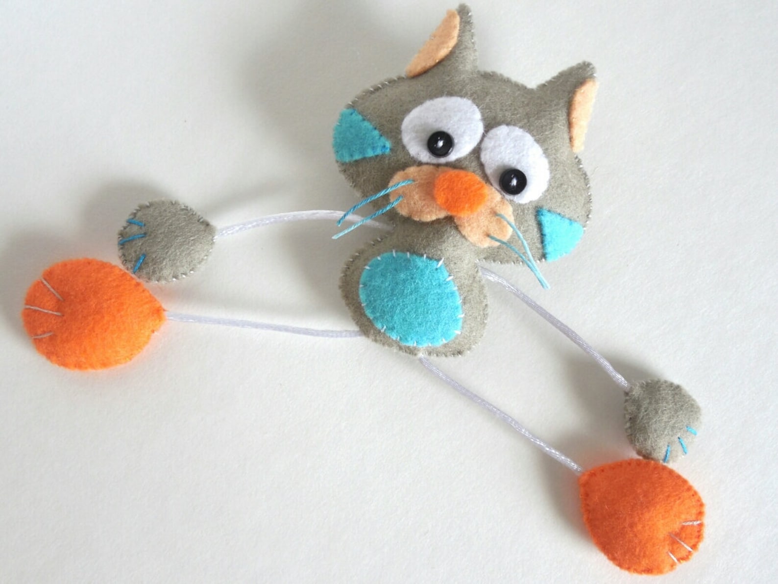 Skinny Cat-pdf Sewing Patterns-cute Cat Toy-felt Cat Pattern-soft Toy ...