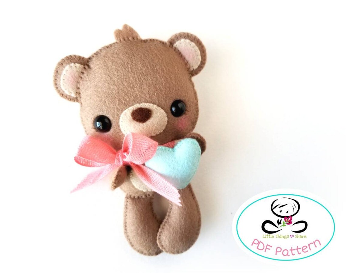 Jessie the Bear-PDF pattern-Teddy bear-DIY Project-woodland | Etsy