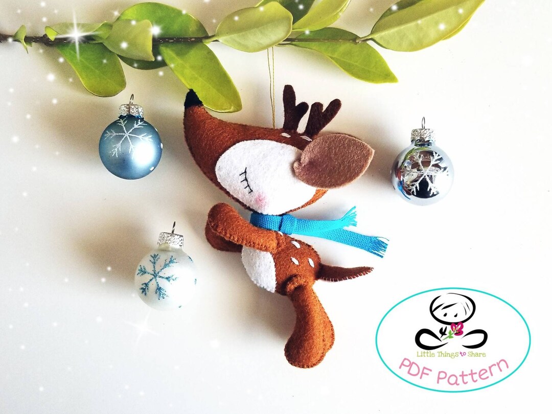 Dreamy Deer PDF Sewing Pattern-diy-little Deer Toy Pattern-nursery ...