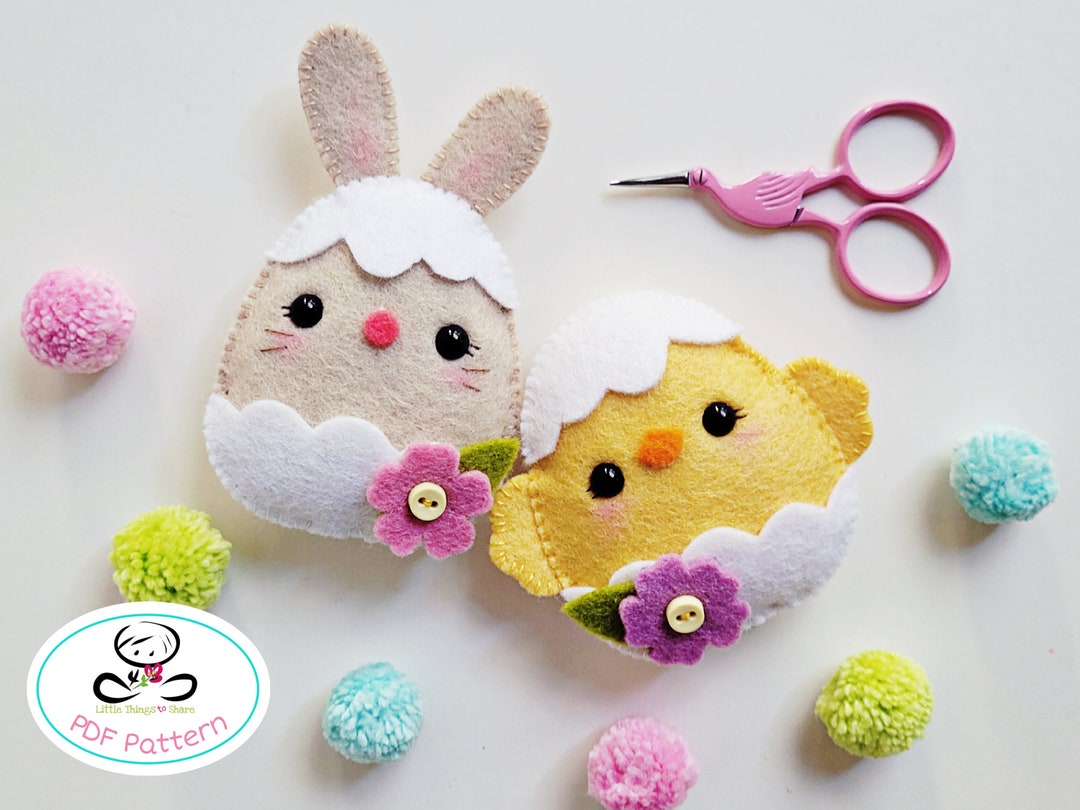 Eggies PDF Pattern-easter Eggs Sewing Pattern-egg Animals-easter ...