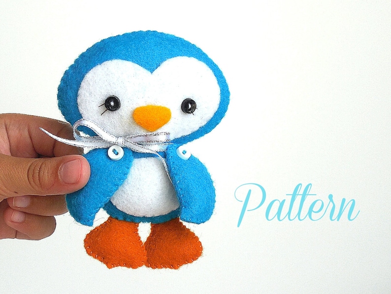 Penguin Christmas Ornament PDF Sewing Pattern-ornament Pattern-penguin ...