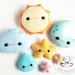 Sunny and Friends-set of Five-sun-moon-cloud-star-drop-plush Toy ...