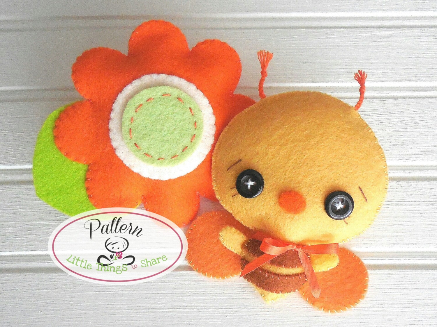 Bumble Bee PDF Sewing Pattern-bee Toy-diy-nursery Decor-felt Toy ...