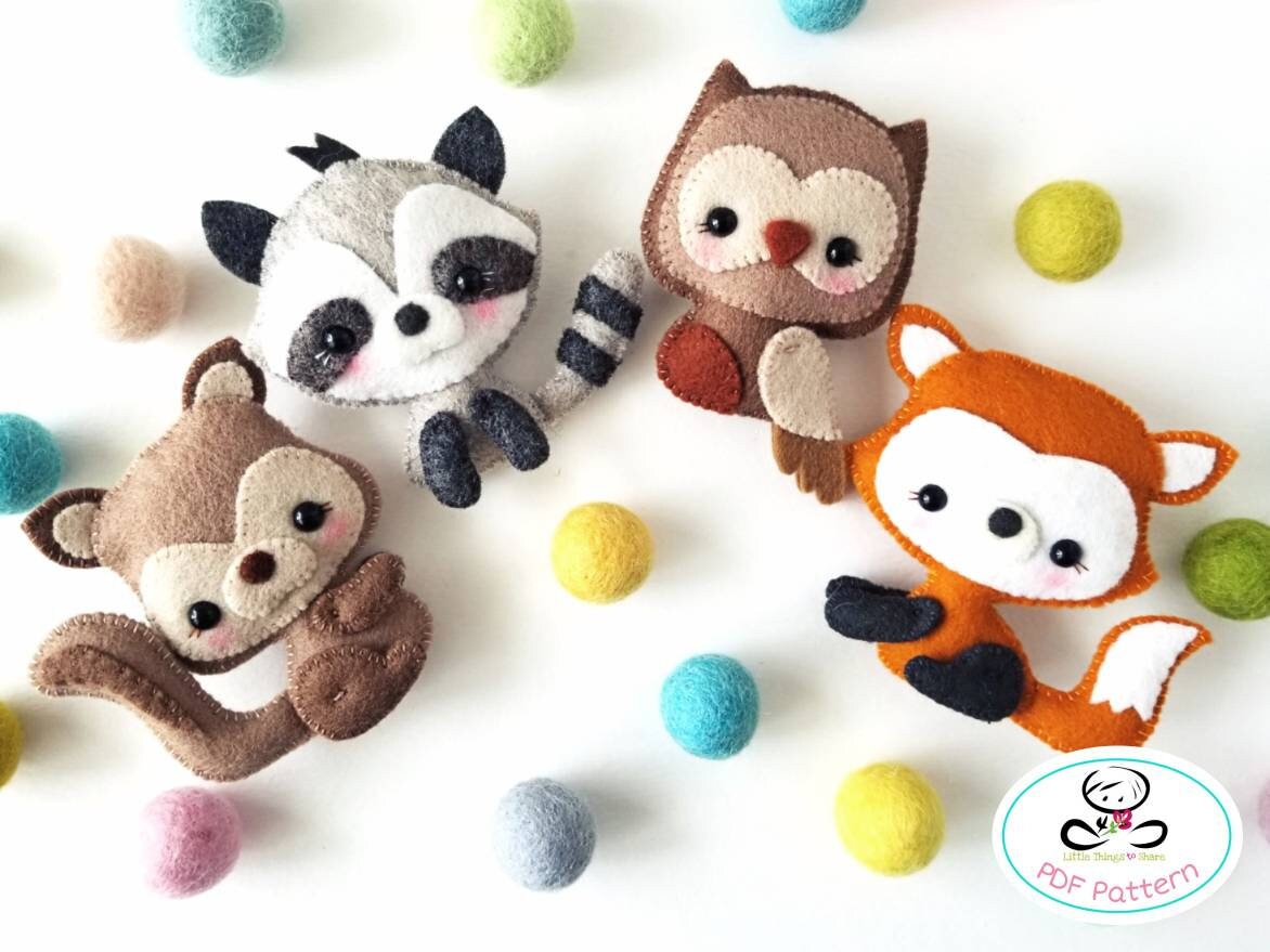 Baby Owl PDF Pattern Instant Download Woodland Animals | Etsy