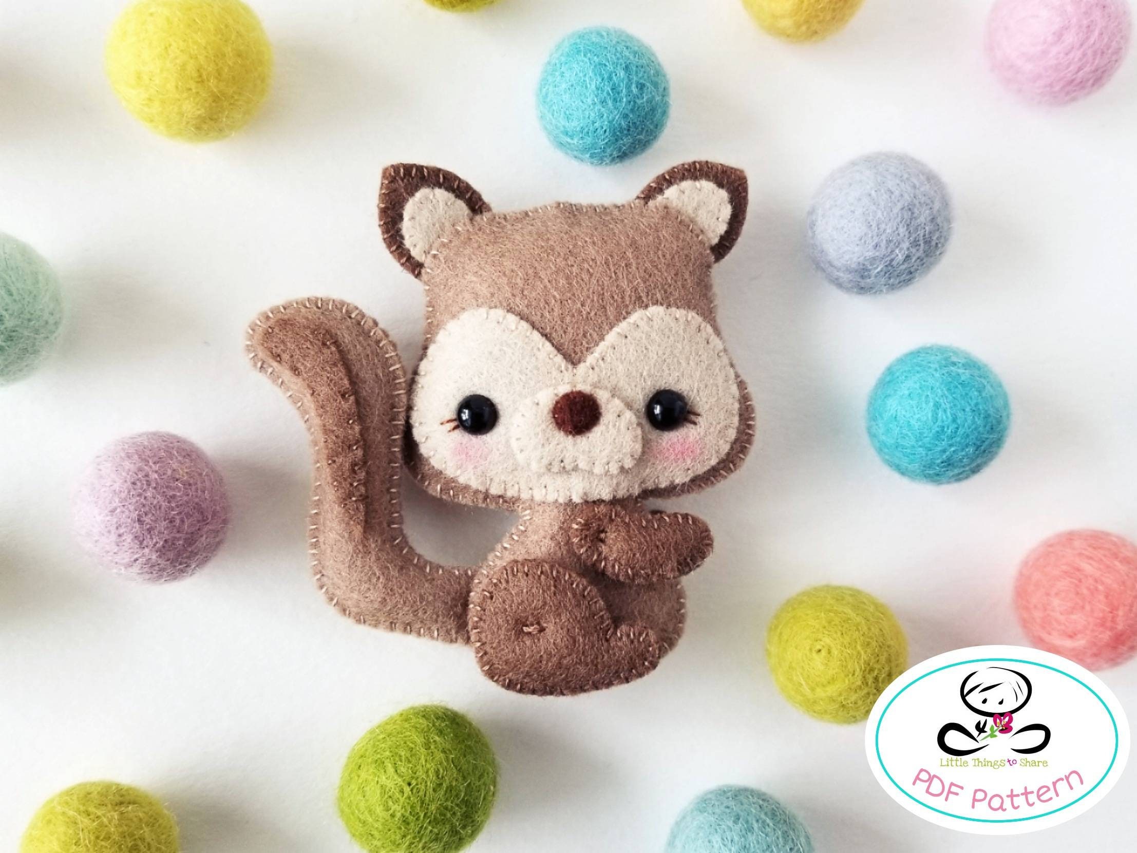 Baby Squirrel PDF Pattern Instant Download Woodland Animals | Etsy