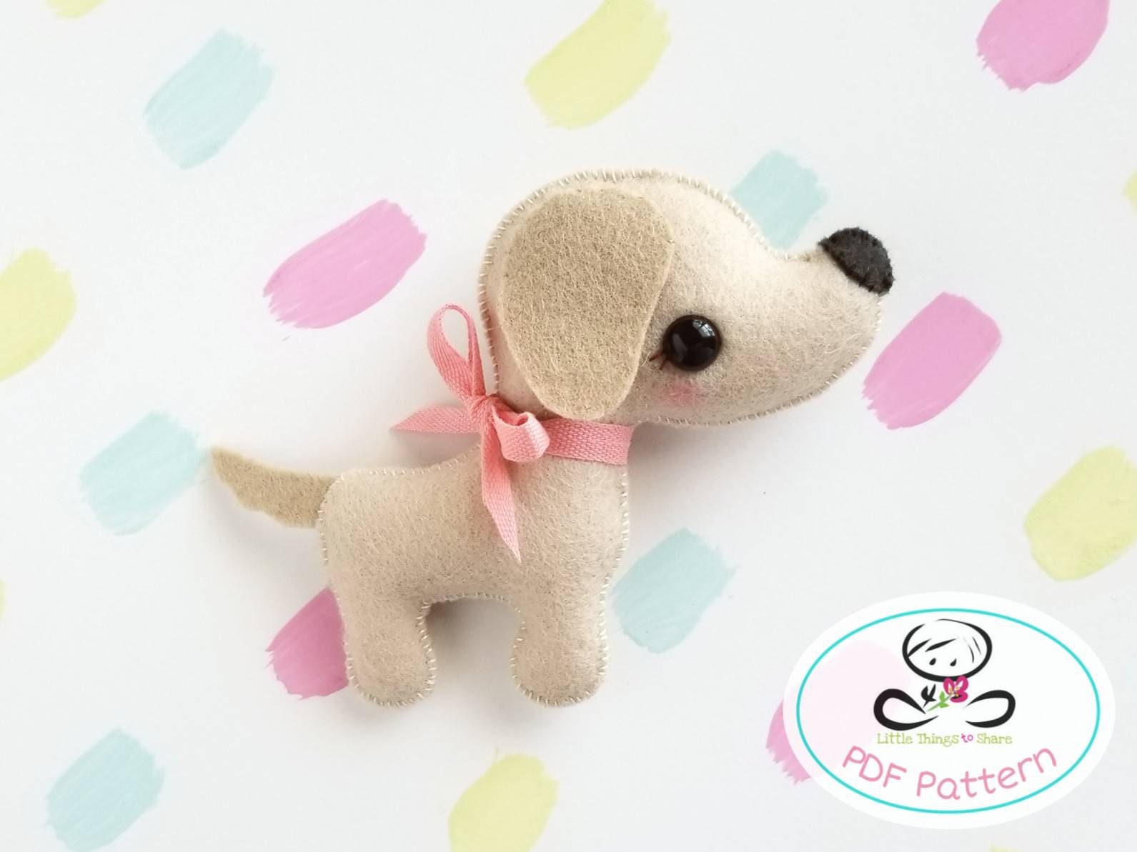 Sandy the Labrador Puppy-pdf Pattern-cute Lab Dog-diy | Etsy