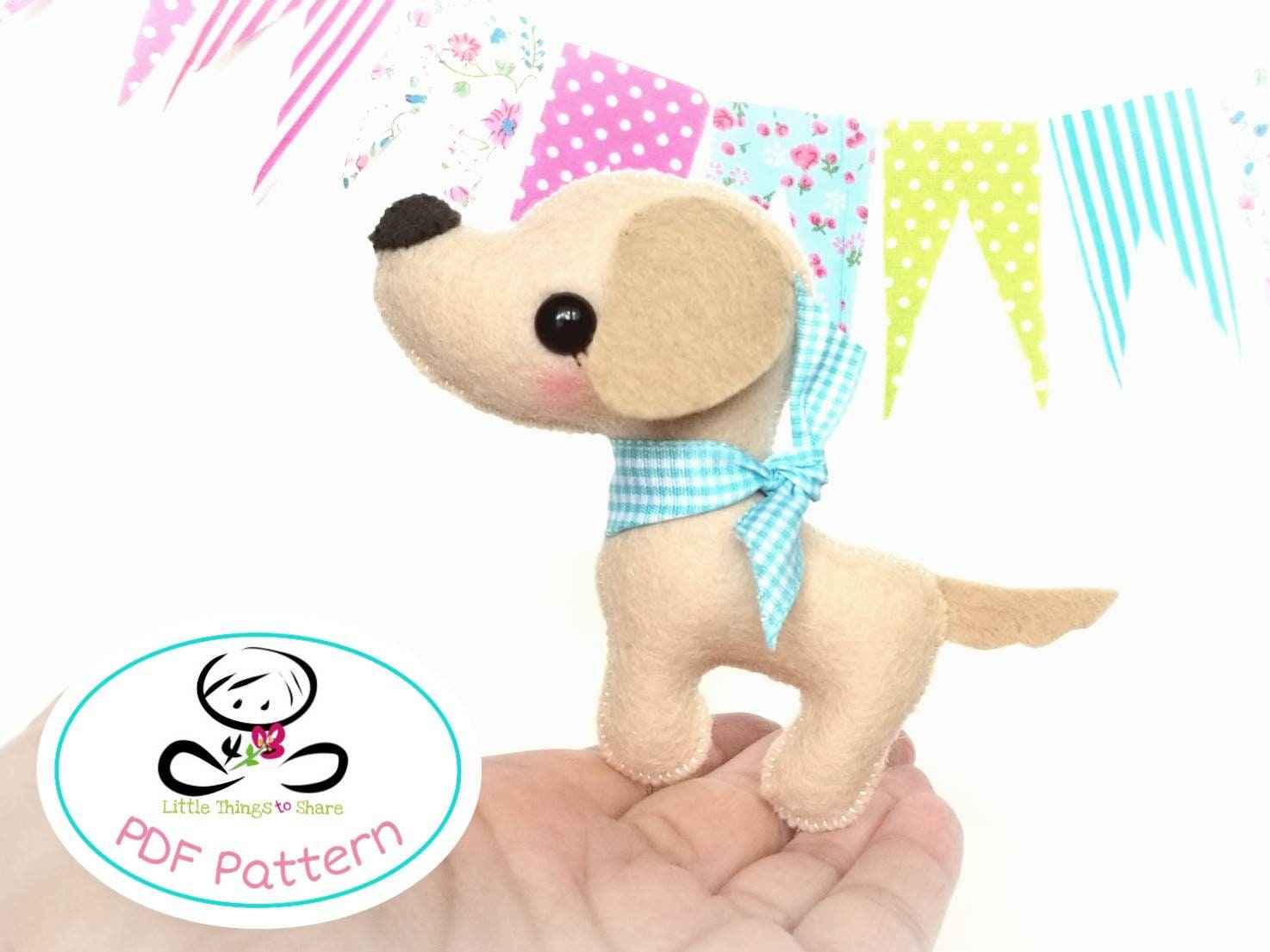 Sandy the Labrador Puppy-pdf Pattern-cute Lab Dog-diy | Etsy