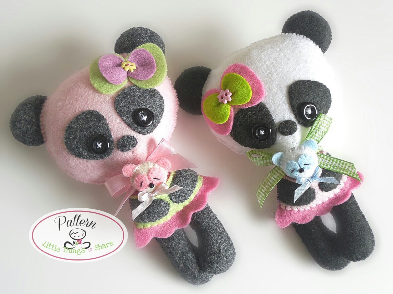 Mommy Panda PDF Pattern-panda Doll Sewing Pattern-diy - Etsy