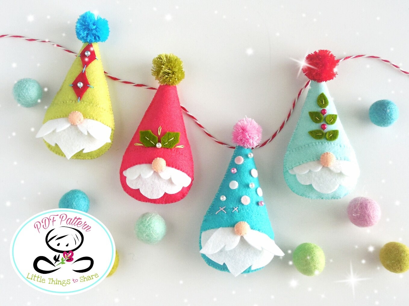 Festive Gnomes-pdf Pattern-felt Christmas | Etsy