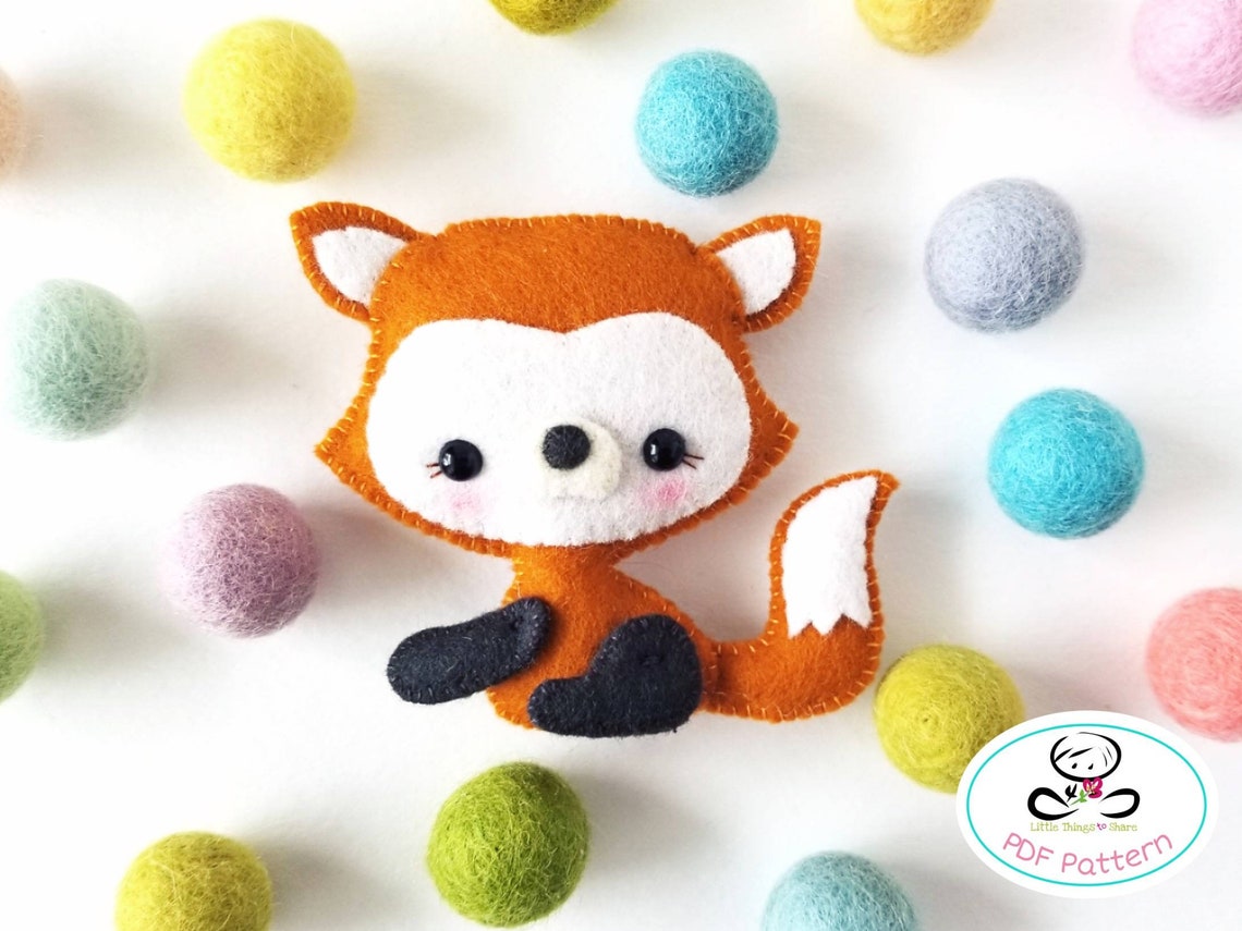 Baby Fox PDF Pattern Instant Download Woodland Animals - Etsy