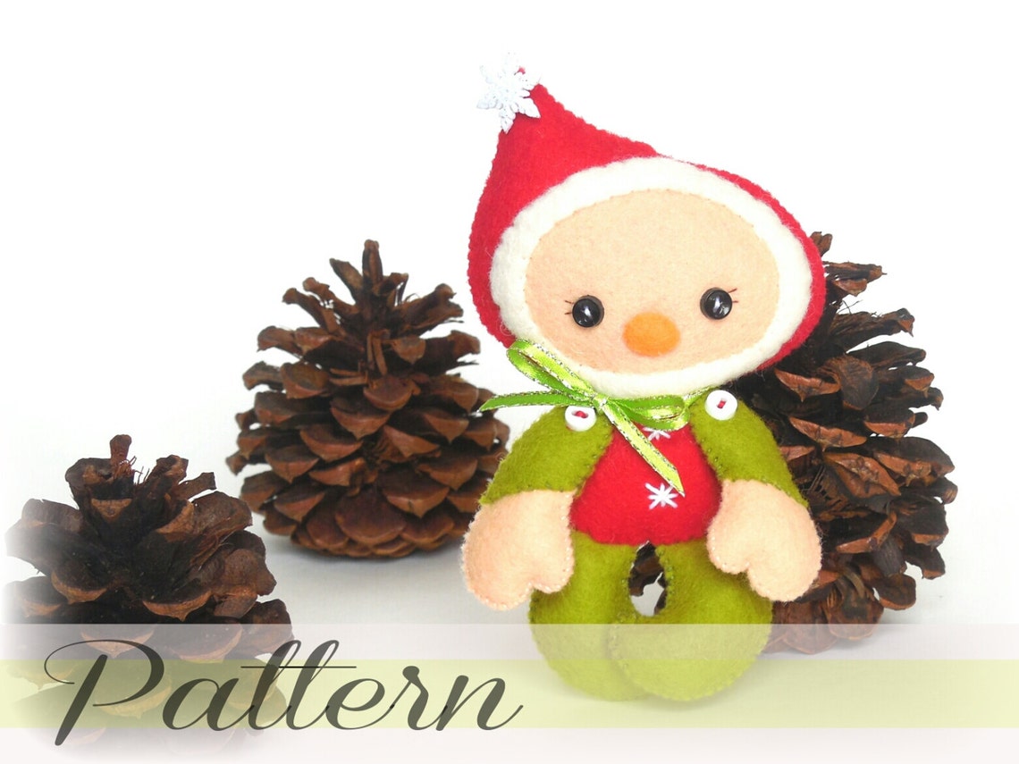 Elf Christmas PDF Ornament Pattern-christmas Ornament - Etsy