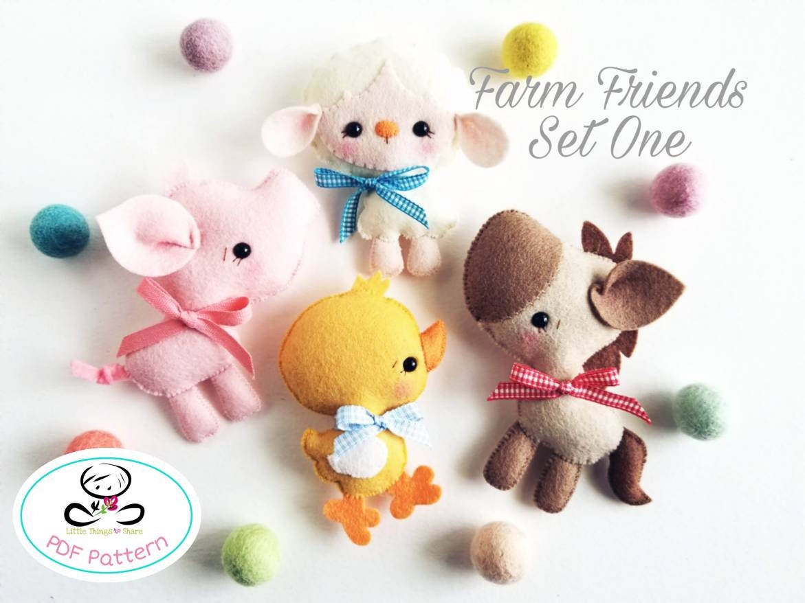 Fluffy Chicken PDF sewing pattern-DIY-Felt chick toy | Etsy