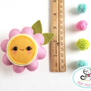 Garden Flower-pdf Sewing Pattern-diy-felt Flower-toy Pattern-cute ...