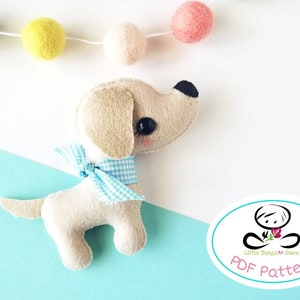 Sandy the Labrador Puppy-pdf Pattern-cute Lab Dog-diy Project-nursery ...