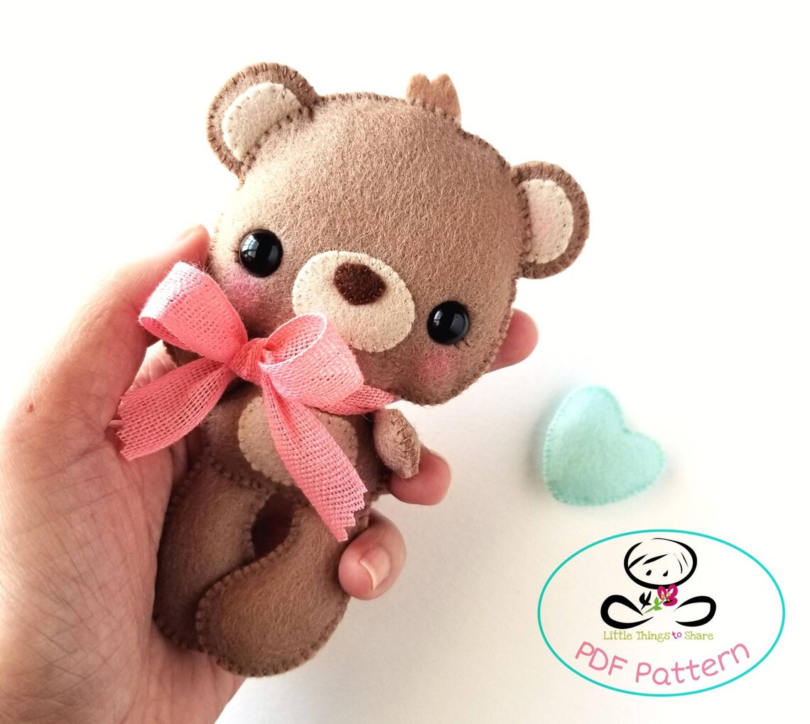 Jessie the Bear-PDF pattern-Teddy bear-DIY Project-woodland | Etsy