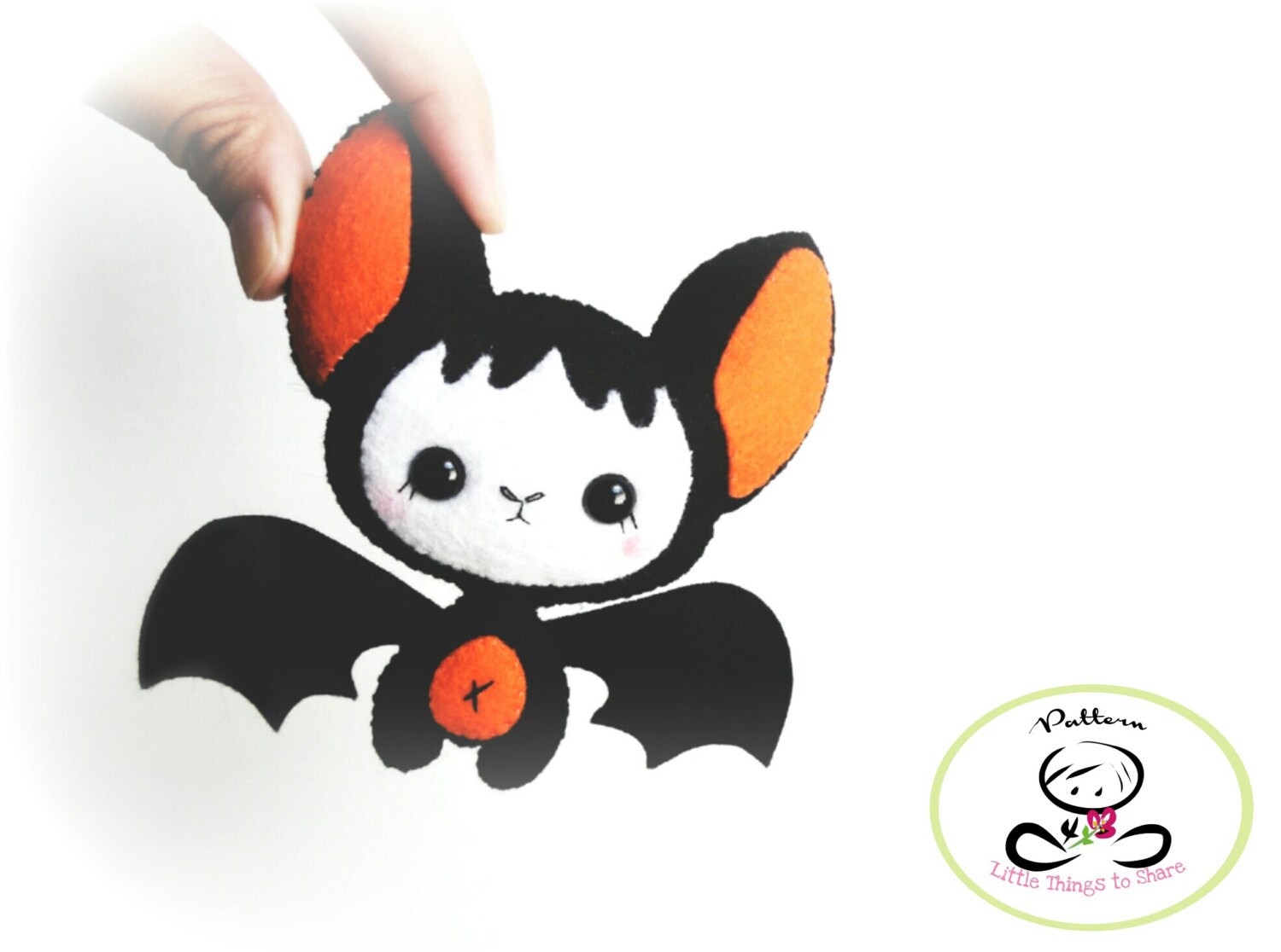 Baby Bat Pattern-pdf File-halloween Ornament-felt - Etsy