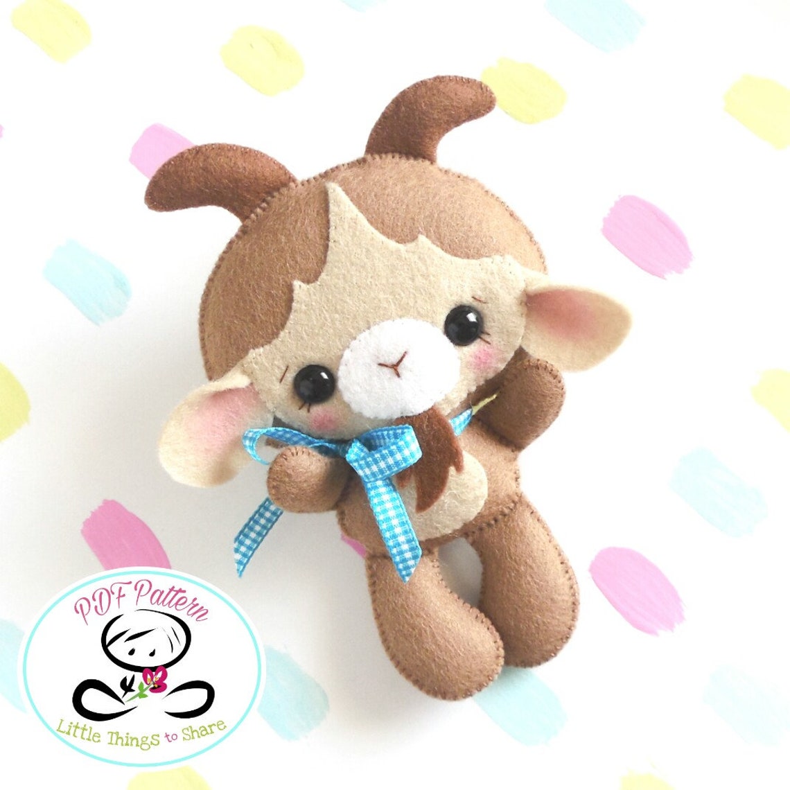 Baby Goat-pdf Pattern-felt Goat-diy Project-farm | Etsy