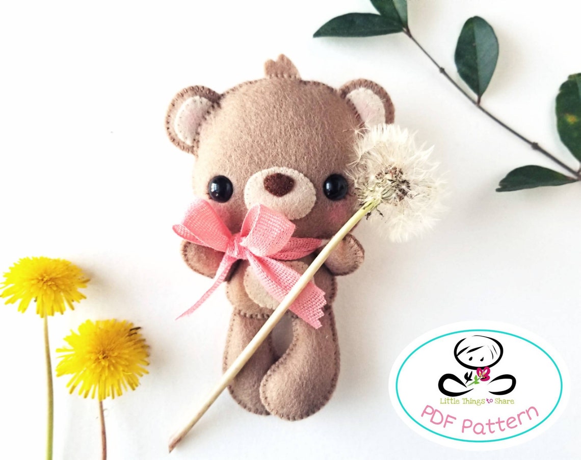 Jessie the Bear-PDF pattern-Teddy bear-DIY Project-woodland | Etsy