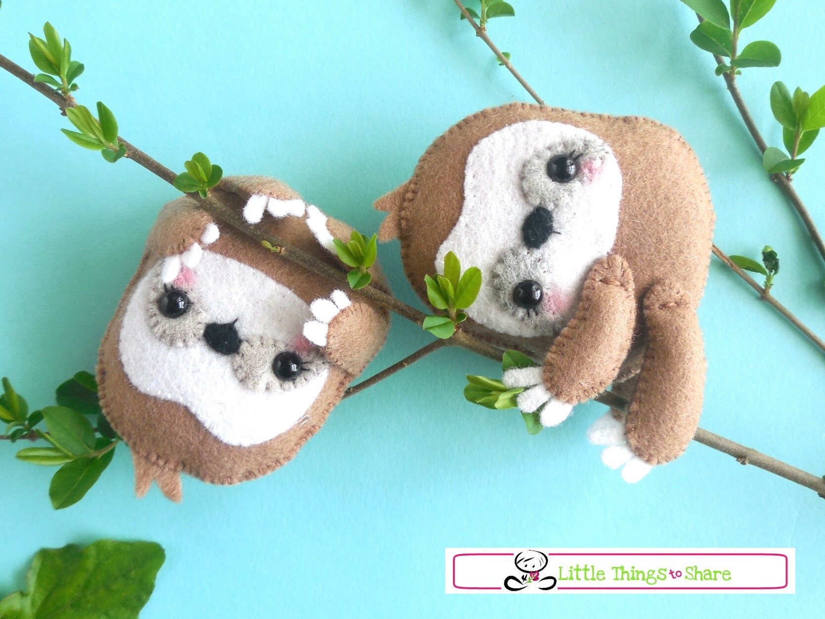 Chubby Sloths-pdf Pattern-baby Sloth-diy Project-wild - Etsy