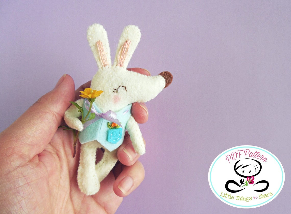 Bunnies in Love-pdf Pattern-easter Bunny-diy-nursery | Etsy