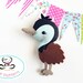 Baby Emu PDF Sewing Pattern-diy-emu Toy Pattern-australian Animals ...