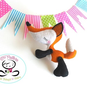 Dreamy Fox PDF Sewing Pattern-diy-little Fox Toy Pattern-nursery Decor ...