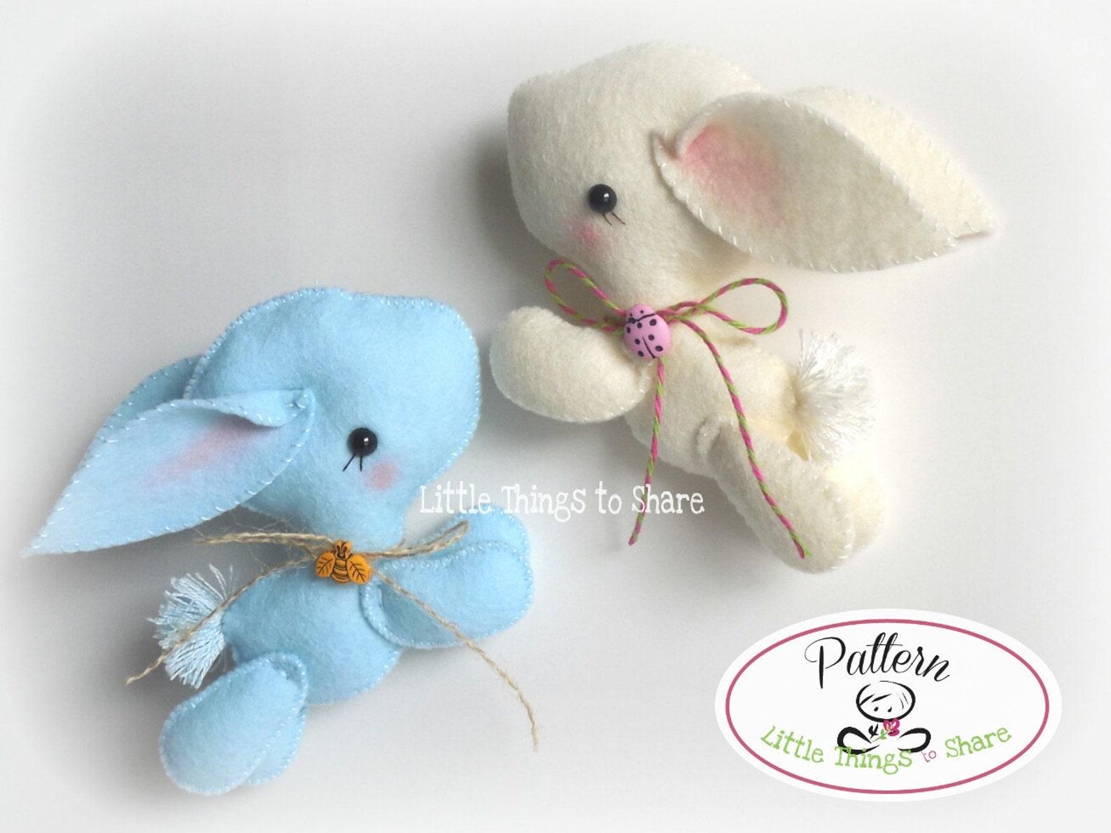 Bunny PDF Sewing Pattern-diy Project-easter Bunny-nursery Decor-instant ...