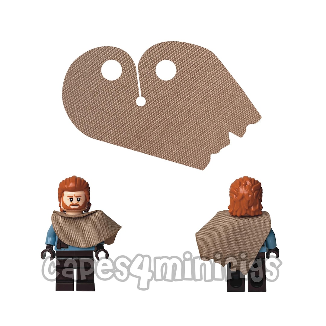 4 CUSTOM Obi Wan Capes for Your LEGO Minifigures. Minifigs NOT Included ...