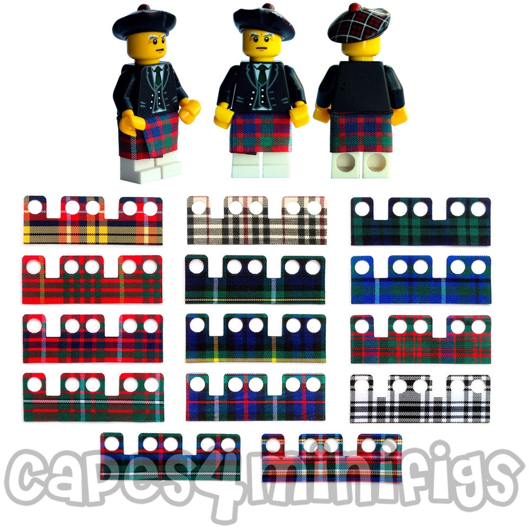 Custom Made Kilts for Your Lego Bagpiper Minifigs. Choose Your Tartan or One of Each ...