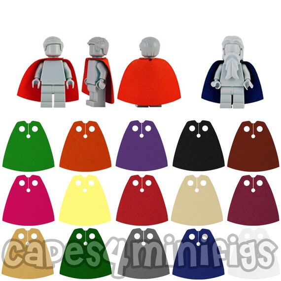 5 Custom Made Standard Capes for Your Lego Minifigures. Choose | Etsy UK