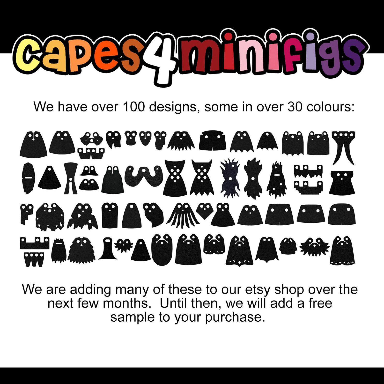5 Custom Made Standard Capes for Your Lego Minifigures. Choose - Etsy