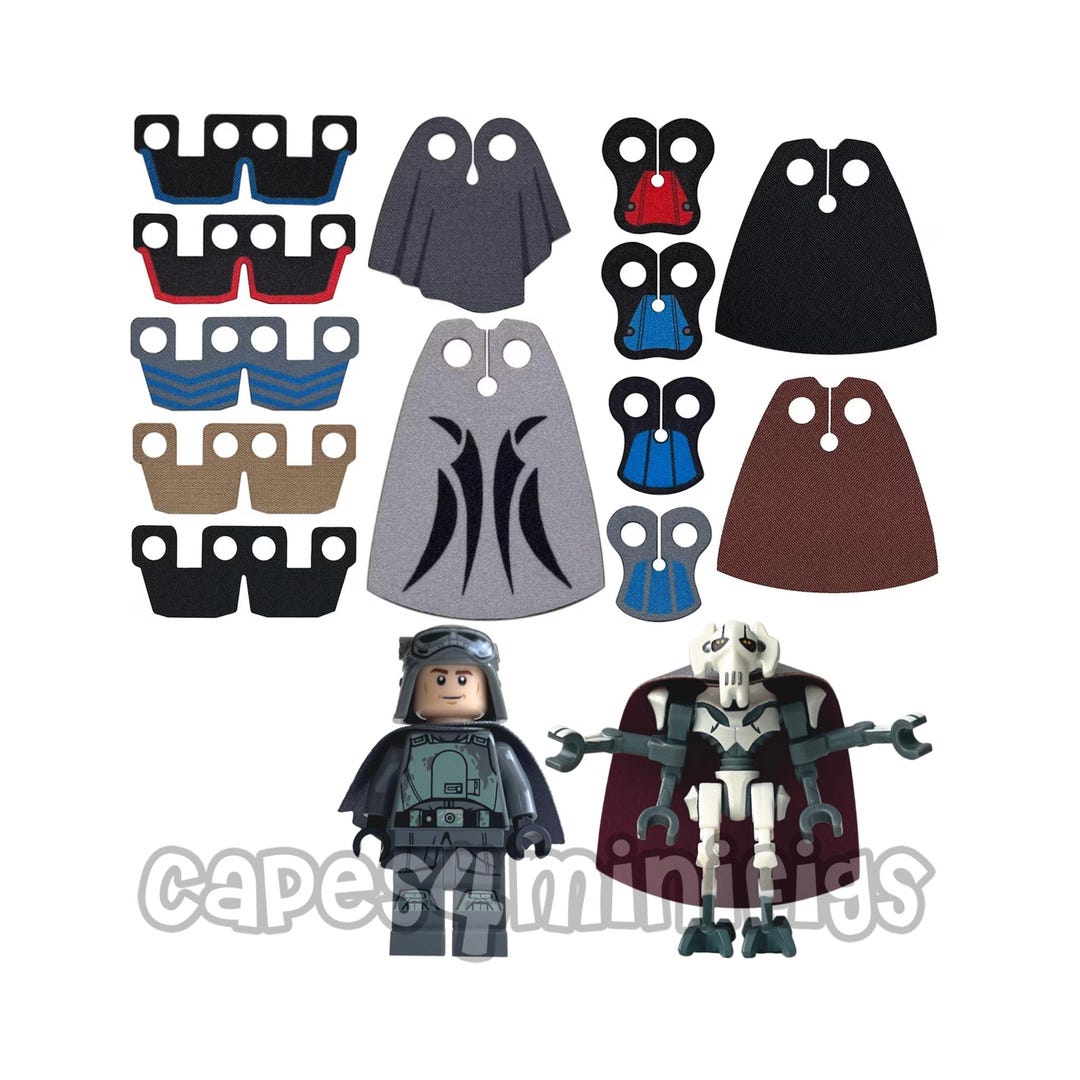 Bundle Pack CUSTOM Capes for Your Lego Starwars Minifigs *CAPES ONLY ...