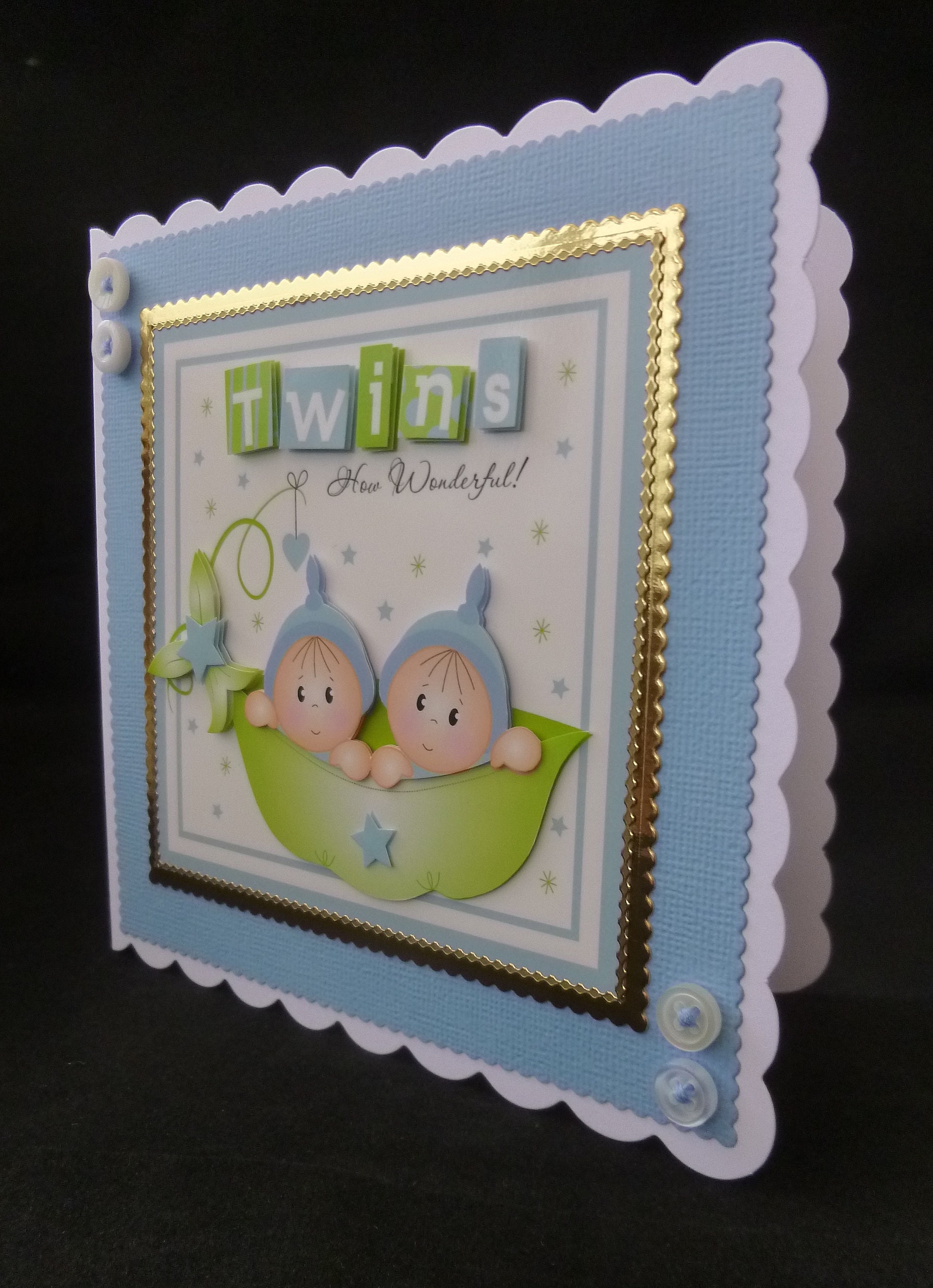 Twin Baby Boys Card Personalised Welcome Twin Boys Card - Etsy 日本