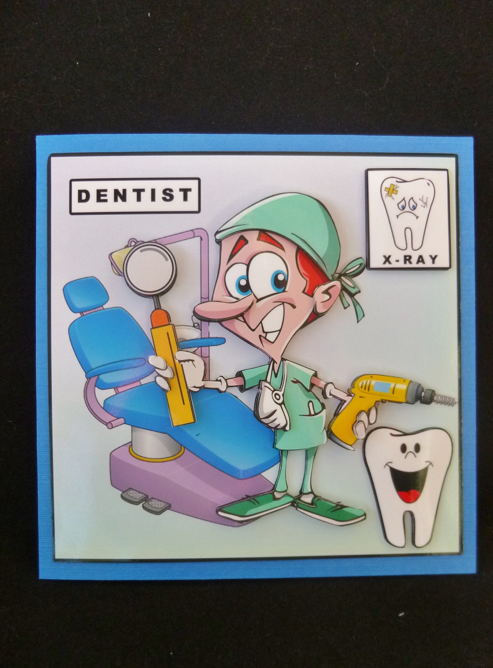 Dentist Birthday Card, Personalised Dentist Card, Handmade Dentist ...