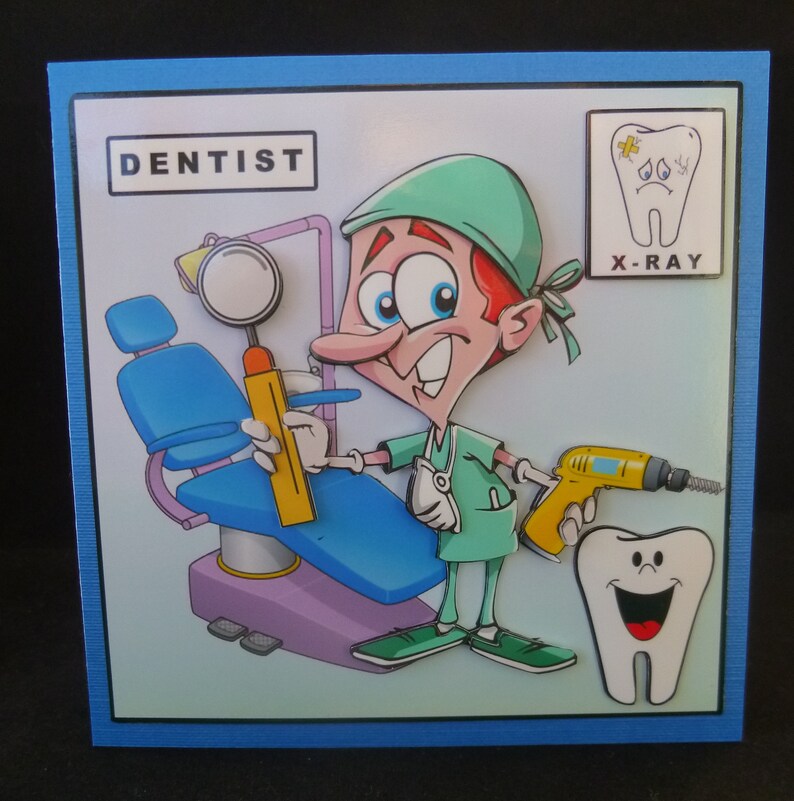Dentist Birthday Card Personalised Dentist Card Handmade - Etsy